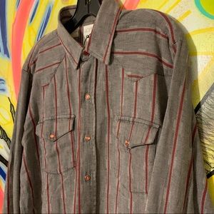 Roper | Shirts | Vintage Roper Pattern Snap Button Cowboy Shirt Xl ...